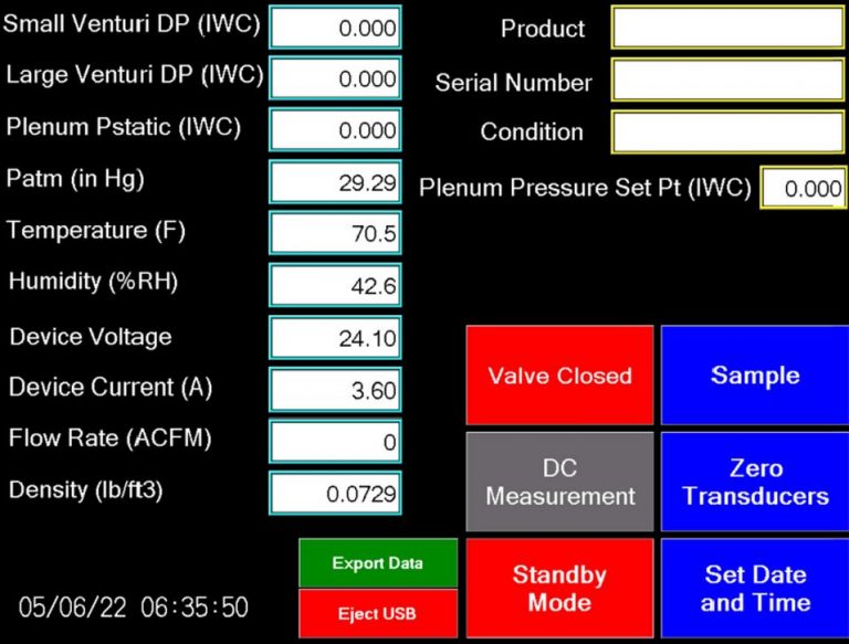 Generating Fan Performance Curves with an AMCA/ASHRAE Flow Tunnel ...